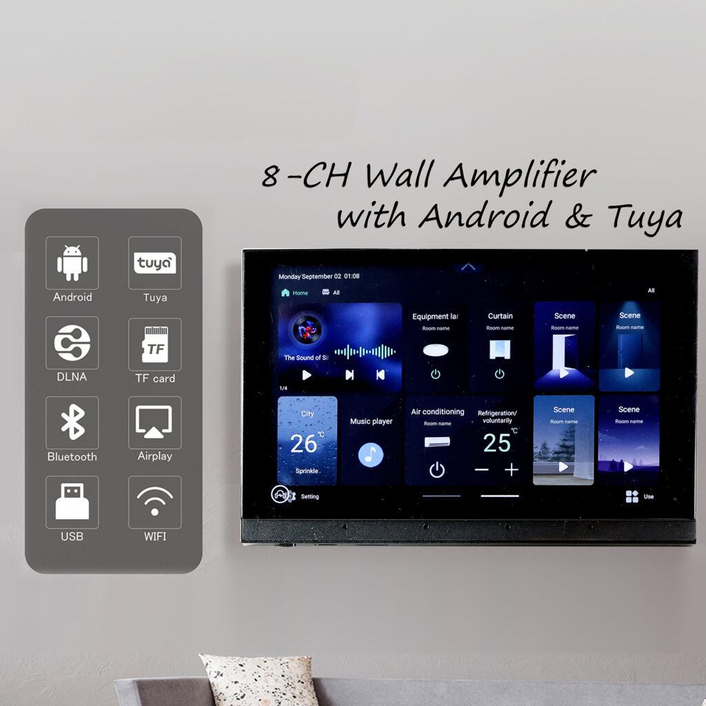 8-Inch 8*30W Wall Amplifier (4-Zone) - Like Audio