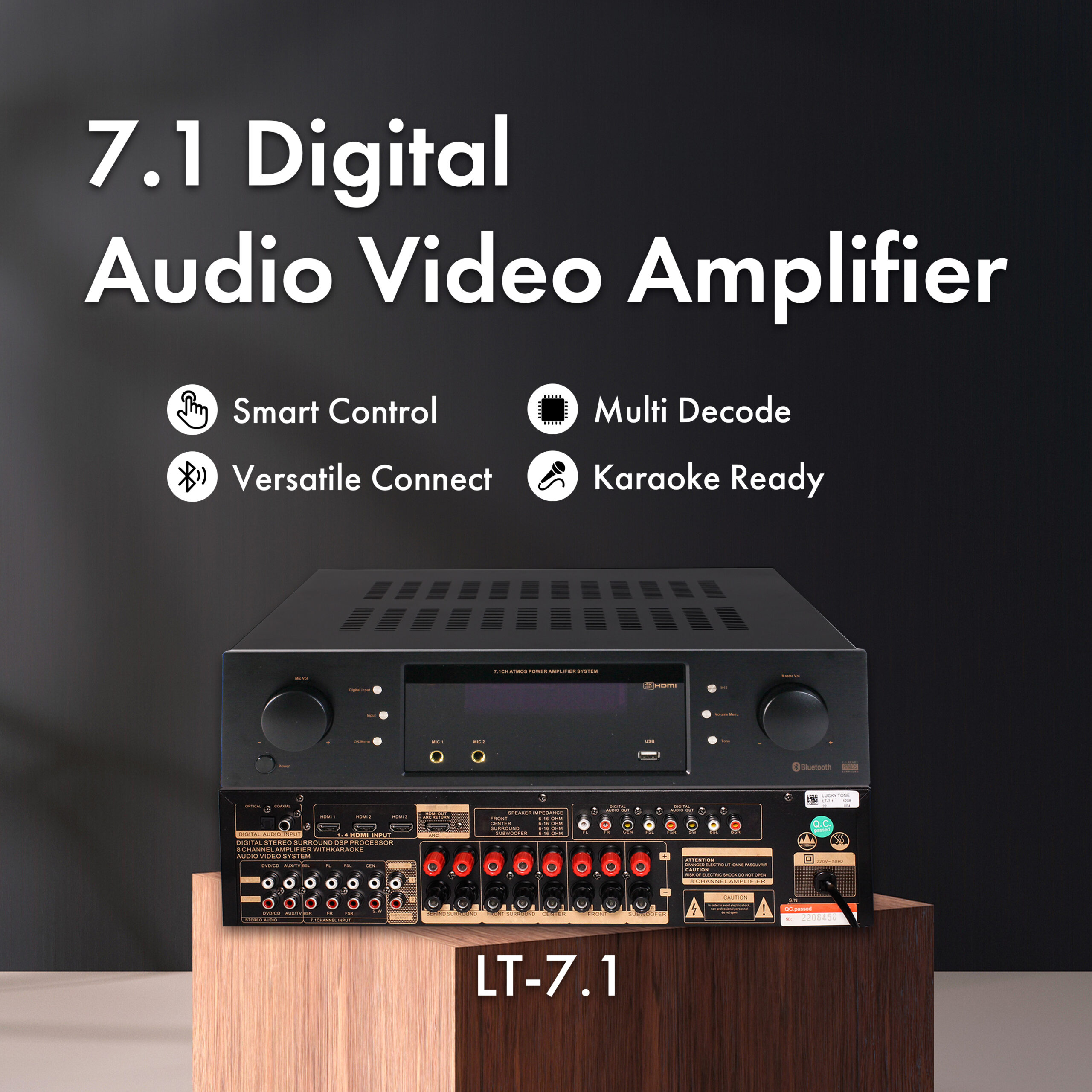 7.1 Digital Audio Video Amplifier - Like Audio